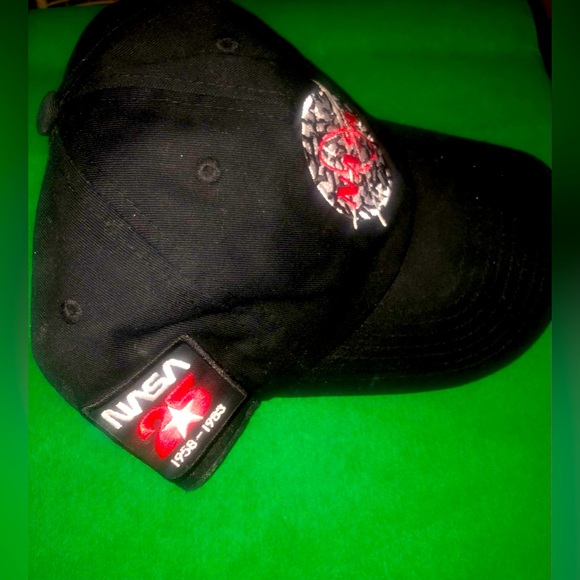 Nasa | Accessories | Nasa Snapback Dad Hat Black Red | Poshmark